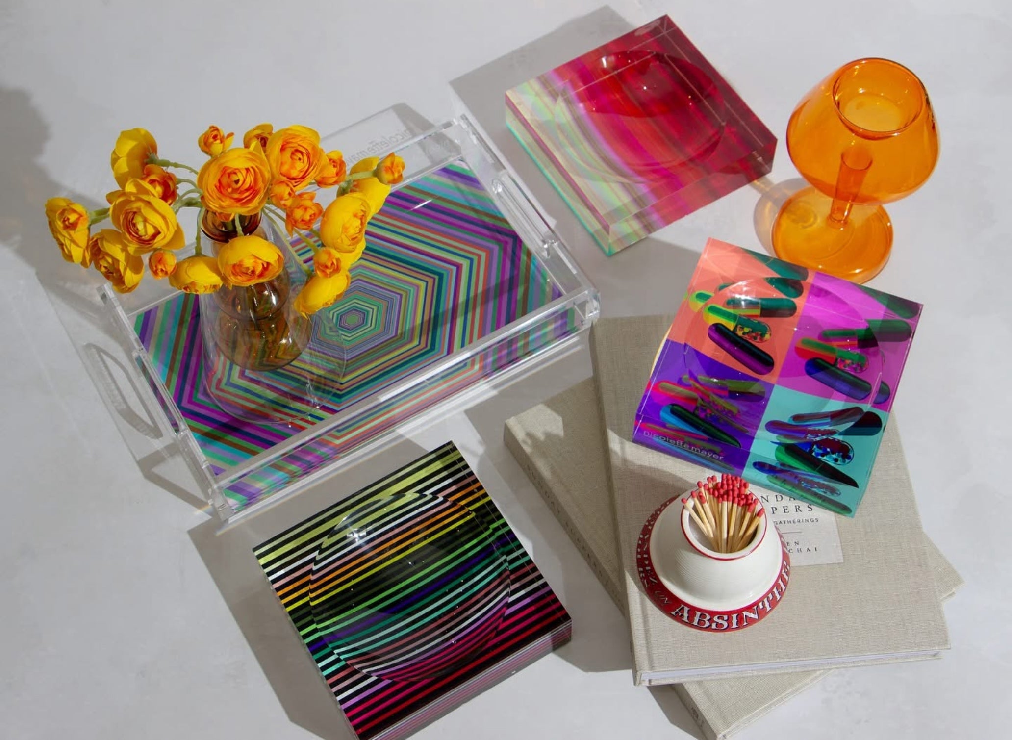 Acrylic Trays: Nicolette Mayer Beveled Luxury Acrylic Trays are a ...