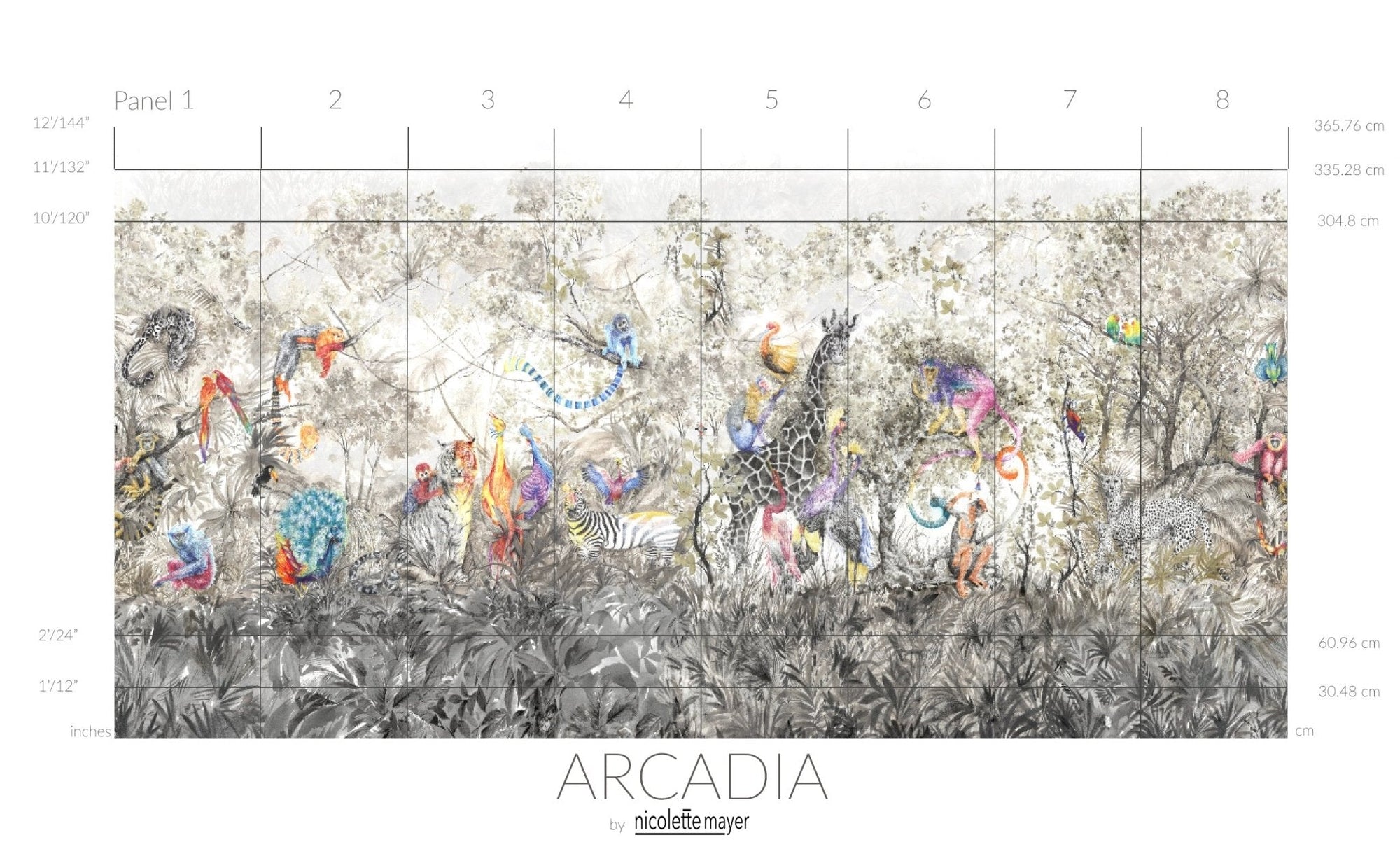 Arcadia Mural (A Set of 8 Panels) – nicolettemayer.com